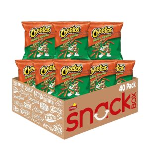 cheetos cheese flavored snacks, cheddar jalapeno crunchy, 1 ounce (pack of 40)