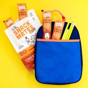 The New Primal Snack Mates Chicken & Maple Sticks, Gluten Free Healthy Snacks for Kids, Low Sugar High Protein Kids Snack for School, Mini Paleo Jerky Meat Stick, 7g Protein, 50 Calories, 40 Pack