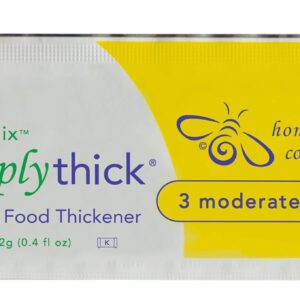 SimplyThick EasyMix | 100 Count of 12g Individual Packets | Gel Thickener for those with Dysphagia & Swallowing Disorders | Creates An IDDSI Level 3 - Moderately Thick (Honey Consistency)