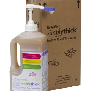 SimplyThick EasyMix | 302 Servings | Gel Thickener for those with Dysphagia & Swallowing Disorders | Won't Alter The Taste of Liquid | Easy to Prepare | Large 55 Fl Oz Bottle with Pump