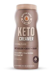 rapid fire ketogenic creamer with mct oil for coffee or tea, supports energy and metabolism, weight loss, ketogenic diet 8.5 oz. (20 servings)