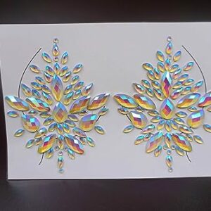 glow in the dark body gems halloween rave face jewels festival face gems sticker temporary tattoo body jewels sticker for halloween make up party