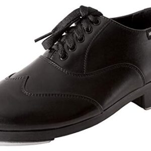 Miller & Ben Tap Shoes, Jazz-Tap Master, All Black Professional Tap Shoes (38.5 EU)