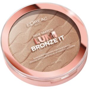 L'Oreal Paris Cosmetics True Match Lumi Bronze It Bronzer For Face And Body, Light, 0.41 Fluid Ounce