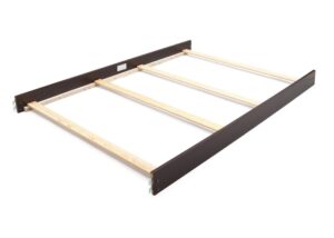 full size conversion kit bed rails for select lajobi babi italia, bonavita, europa baby & kathy ireland cribs | see description for list of compatible cribs (espresso/dark roast)