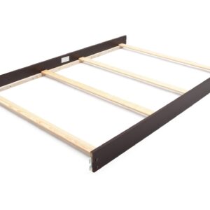 Full Size Conversion Kit Bed Rails for Select Lajobi Babi Italia, Bonavita, Europa Baby & Kathy Ireland Cribs | See Description for List of Compatible Cribs (Espresso/Dark Roast)