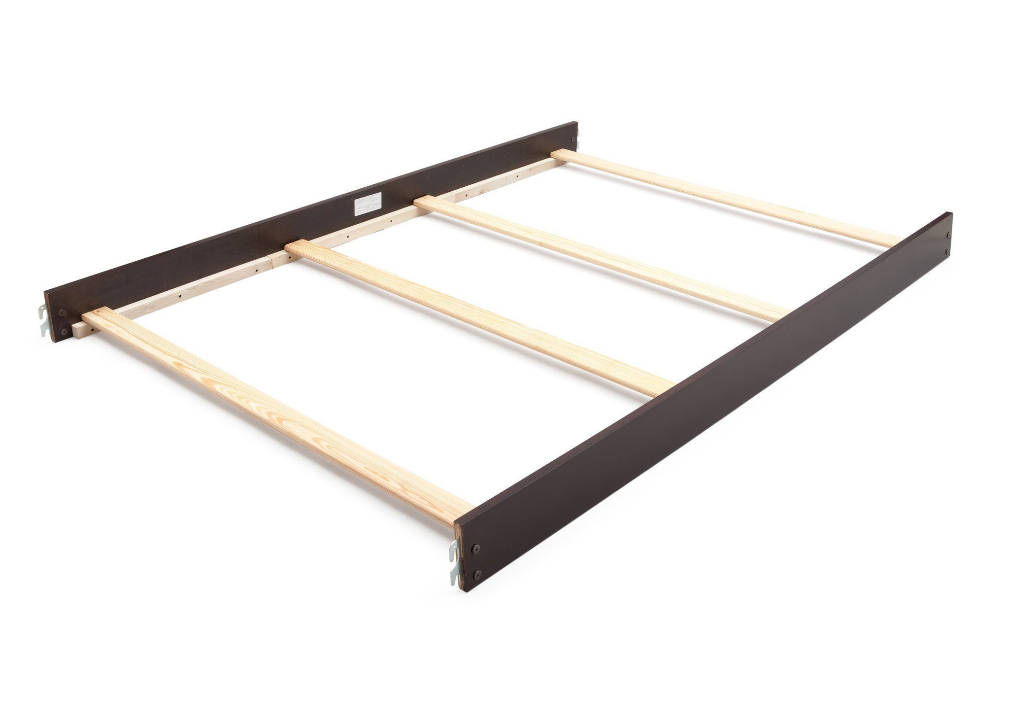 Full Size Conversion Kit Bed Rails for Select Lajobi Babi Italia, Bonavita, Europa Baby & Kathy Ireland Cribs | See Description for List of Compatible Cribs (Espresso/Dark Roast)