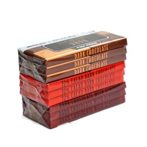 trader joe's belgian dark chocolate bars 3 variety pack - total 9 bars, 1.7 ounces