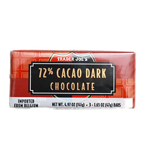 Trader Joe's Belgian Dark Chocolate Bars 3 Variety Pack - Total 9 Bars, 1.7 ounces