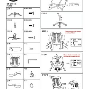 OFFICE FACTOR Burgundy Office Chair, Ergonomic, Lumbar Support, Adjustable Executive & Task Chair for Office/Conference Room. Thick Seat & Raisable Arm Rest, Mesh Back, 250 Lbs Rated