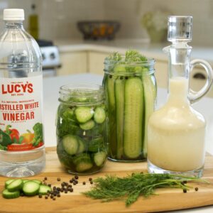 Lucy's Family Owned - Natural Distilled White Vinegar, 32 oz. bottle (Pack of 2) - 5% Acidity