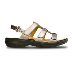 Revere Toledo - Women's Backstrap Sandal Gunmetal - 7 Medium