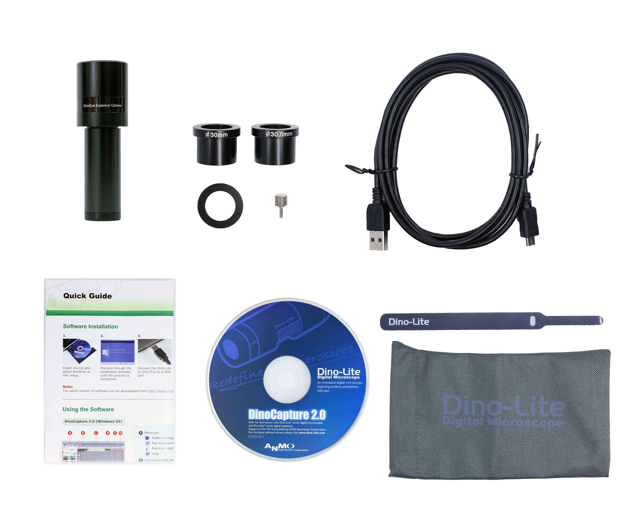 Dino-Lite USB Eyepiece Camera AM7025X – 5MP, Use on Traditional Microscope