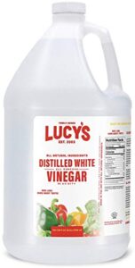 lucy's family owned - natural distilled white vinegar, 1 gallon (128 oz) - 5% acidity (white vinegar, 1 gallon (128 fl oz.))