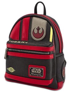 loungefly star wars the last jedi poe dameron mini cosplay backpack