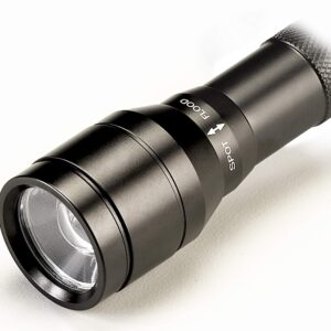 Streamlight 71701 Jr. F-Stop 250-Lumen Flood/Spot LED Flashlight with Alkaline Batteries, Black, Box