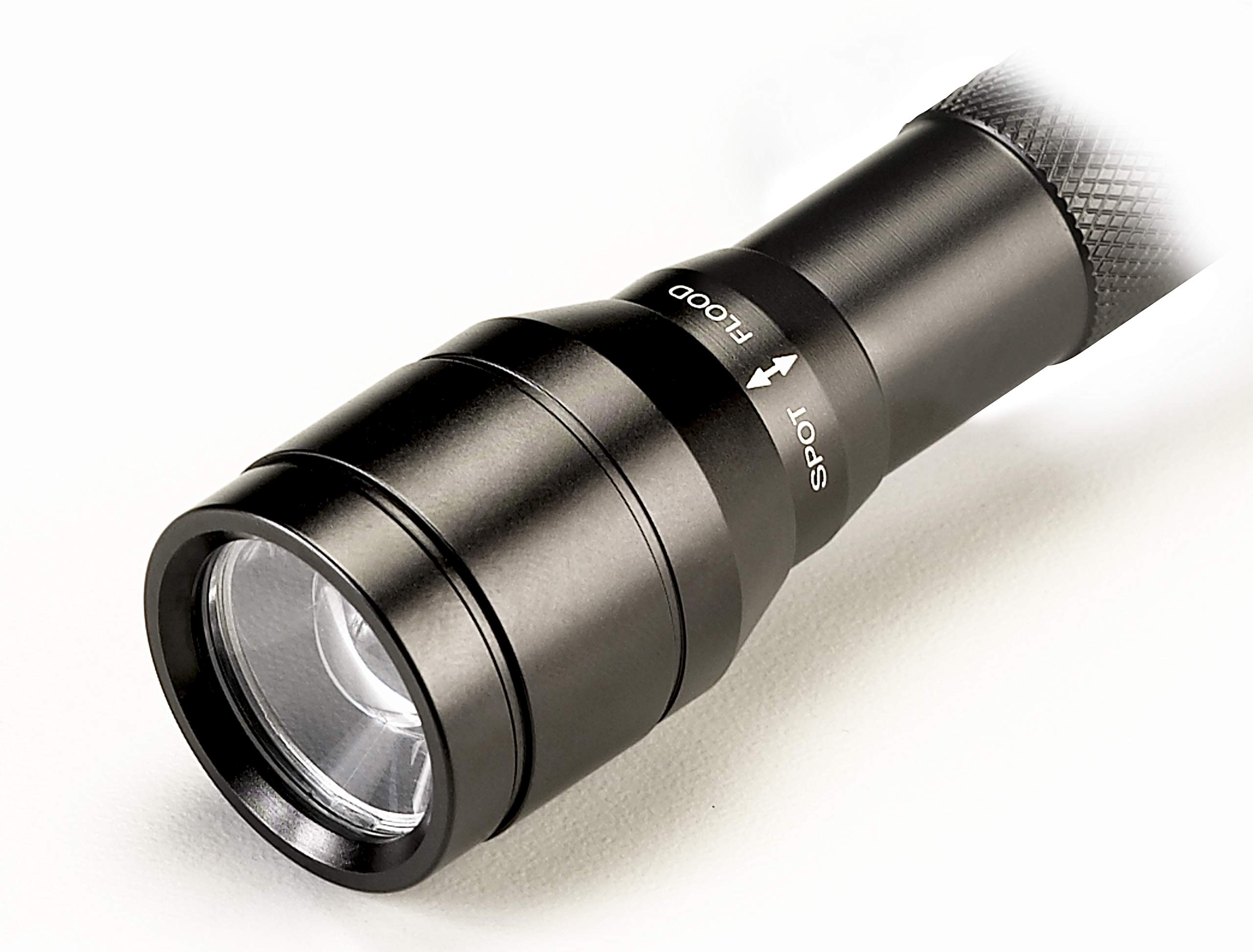 Streamlight 71701 Jr. F-Stop 250-Lumen Flood/Spot LED Flashlight with Alkaline Batteries, Black, Box