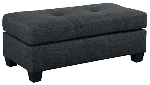 Homelegance Phelps 48" x 24" Fabric Ottoman, Gray