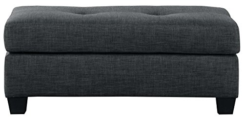 Homelegance Phelps 48" x 24" Fabric Ottoman, Gray