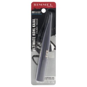 rimmel london ultimate kohl kajal waterproof eyeliner - 001 black obsidian eyeliner women 0.04 oz