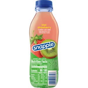 Snapple Kiwi Strawberry Juice Drink, 16 fl oz recycled plastic bottle, Pack of 12