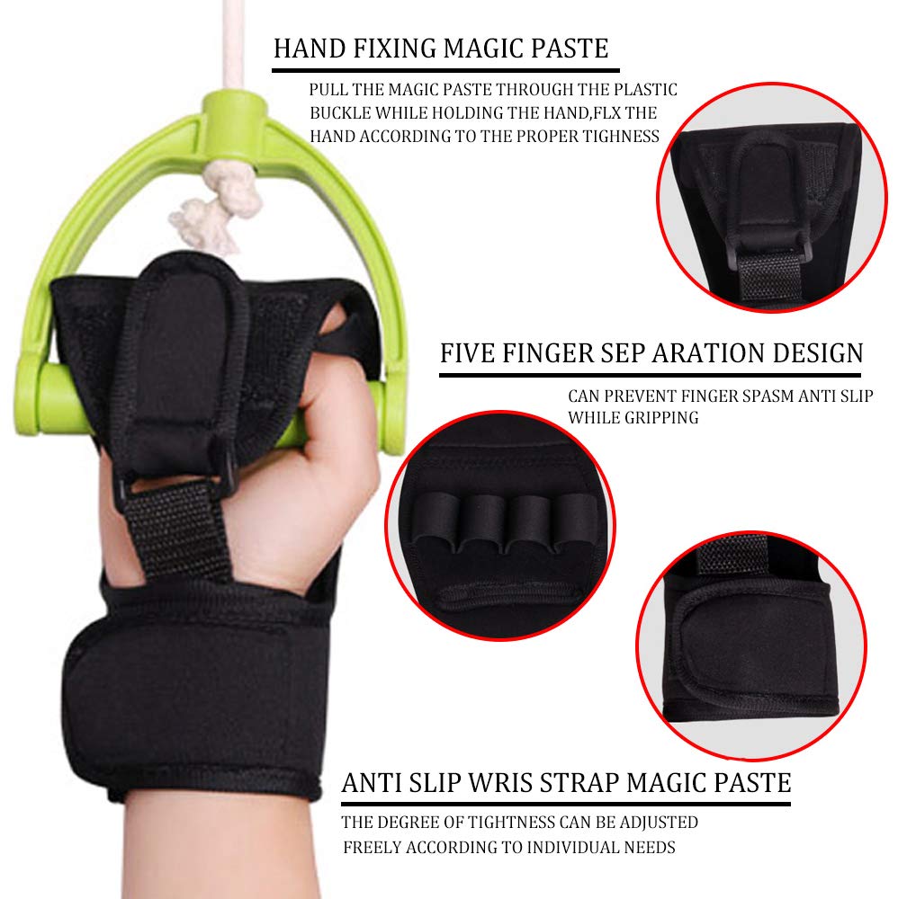 KIKIGOAL Finger Splint Brace Ability, Finger Gloves Brace Elderly Fist Stroke Hemiplegia Hand Training