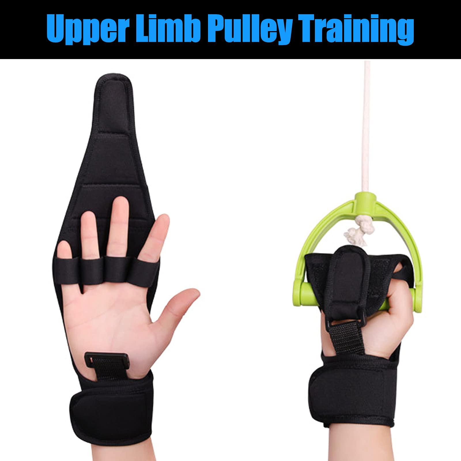 KIKIGOAL Finger Splint Brace Ability, Finger Gloves Brace Elderly Fist Stroke Hemiplegia Hand Training