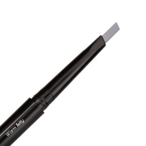 eye embrace warm betty: light gray eyebrow pencil – waterproof, double-ended automatic angled tip & spoolie brush, cruelty-free