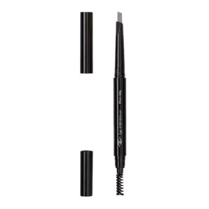 Eye Embrace Warm Betty: Light Gray Eyebrow Pencil – Waterproof, Double-Ended Automatic Angled Tip & Spoolie Brush, Cruelty-Free