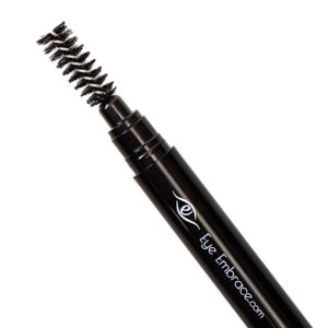 Eye Embrace Warm Betty: Light Gray Eyebrow Pencil – Waterproof, Double-Ended Automatic Angled Tip & Spoolie Brush, Cruelty-Free