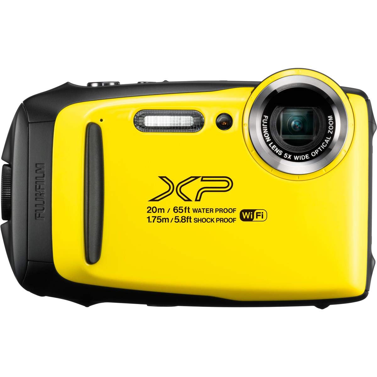 Fujifilm FinePix XP130 16.4MP Digital Camera, 5X Optical Zoom, 1080p Full HD Video, Motion Panorama 360, Wi-Fi, Water/Shock/Freeze/Dustproof, Yellow