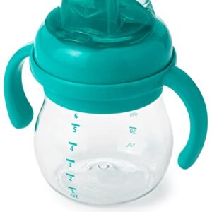 OXO Tot Transitions Soft Spout Sippy Cup with Removable Handles, Teal, 6 Ounce