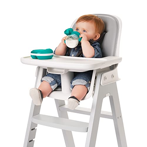 OXO Tot Transitions Soft Spout Sippy Cup with Removable Handles, Teal, 6 Ounce