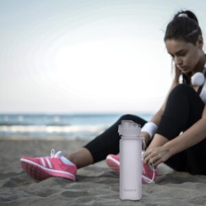 Brimma Premium Sports Water Bottle with Leak Proof Flip Top Lid - Eco Friendly & BPA Free Tritan Plastic - Must Have for The Gym, Yoga, Running, Outdoors, Cycling, and Camping