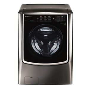 lg wm9500hka signature 5.8 cu. ft. mega capacity washer in black stainless steel