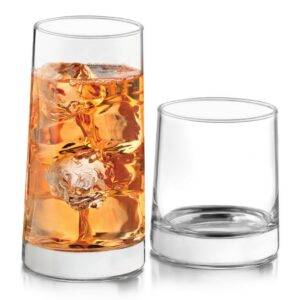 libbey cabos 16-piece tumbler and rocks glass set