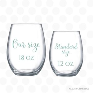 Optometry School Student Gifts for Women Large Stemless Wine Survival Glass 0094