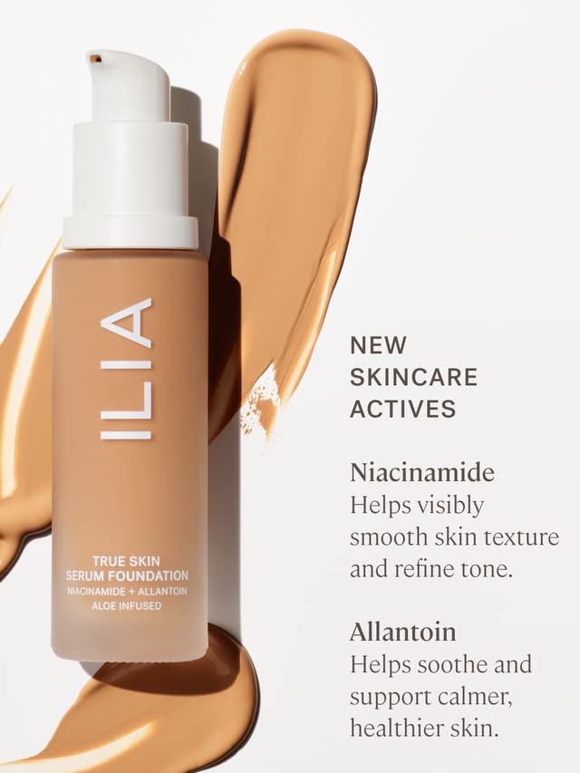 ILIA - True Skin Serum Foundation | Non-comedogenic, Cruelty-Free, Vegan, Weightless Feel, Buildable Coverage, Safe For Sensitive Skin (Tavarua SF2)