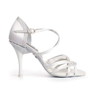 portdance ladies dance shoes pd800 pro - color: white - heel: 7,5 cm slim - size: eur 37