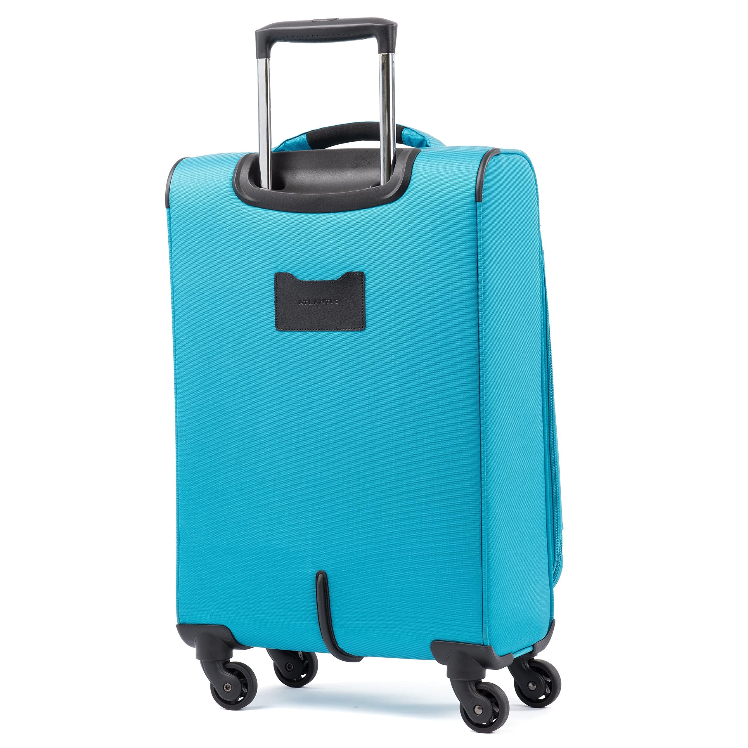 Atlantic Luggage Ultra Lite Softside Expandable Spinner, Turquoise Blue, Carry-on 21-Inch