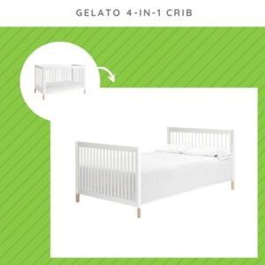 Twin-Size and Full-Size Conversion Kit Bed Rails Compatible with Babyletto Gelato & Sprout Cribs - White