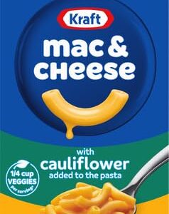 Kraft Original Macaroni & Cheese Dinner with Cauliflower Added to the Pasta (5.5 oz Box)