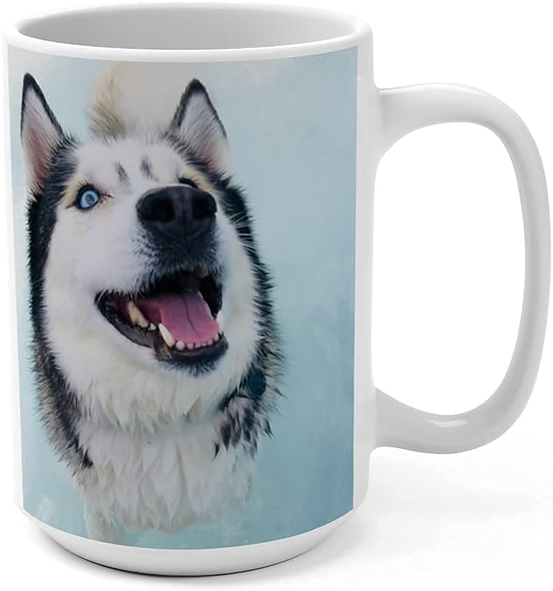 Personalized Coffee Mug - Add pictures or logos or text to our Custom Mugs 15oz Ceramic