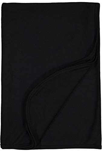 Rabbit Skins Infant 100% Cotton Premium Jersey Blanket, Black,