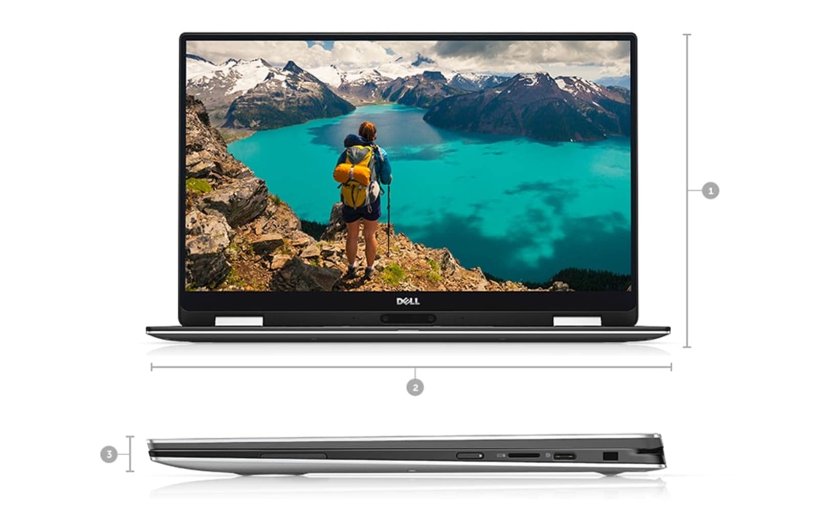 Newest Dell XPS 9365 QHD+ (3200 x 1800) Touch Screen 2-in-1 Laptop Notebook Convertible Tablet PC (Intel Core i7-7Y75, 16GB Ram, 512GB SSD, Camera, WiFi) Windows 10 (Renewed)