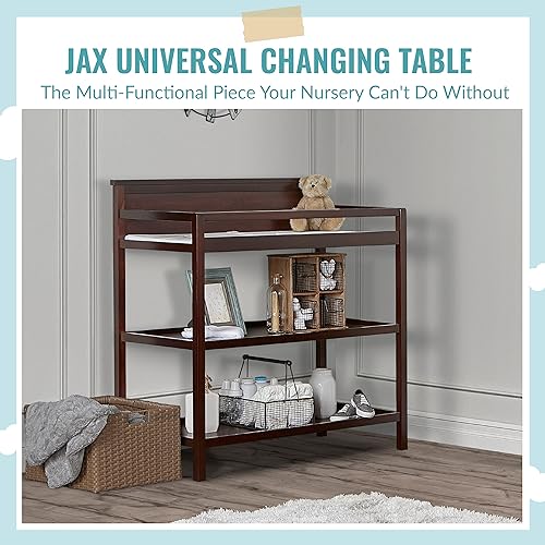 Dream On Me Jax Universal Changing Table, Espresso , 34x20x40 Inch (Pack of 1)