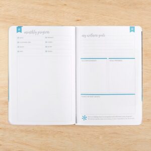 Erin Condren Designer Petite Planner - Wellness Log/Wellness Planner Achieve Health goals, Track Fitness, Sleep, Nutrition, Water Intake, Habits and More, 5.7"x8.25"