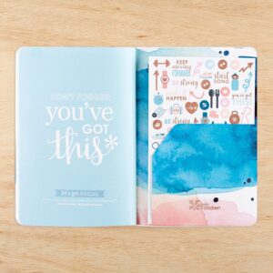 Erin Condren Designer Petite Planner - Wellness Log/Wellness Planner Achieve Health goals, Track Fitness, Sleep, Nutrition, Water Intake, Habits and More, 5.7"x8.25"