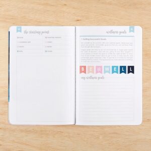 Erin Condren Designer Petite Planner - Wellness Log/Wellness Planner Achieve Health goals, Track Fitness, Sleep, Nutrition, Water Intake, Habits and More, 5.7"x8.25"