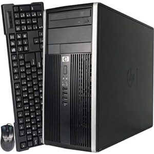 hp compaq elite 8300 tw minitower high performance business desktop pc, intel quad core i7-3770 3.4ghz, 8gb ram, 128gb ssd + 500gb hdd, dvd, vga, usb 3.0, wifi, windows 10 pro (renewed)